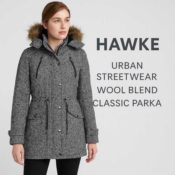 Hawke & Co | Jackets & Coats | Hawke Co Womens Size M Winter Coat Black ...